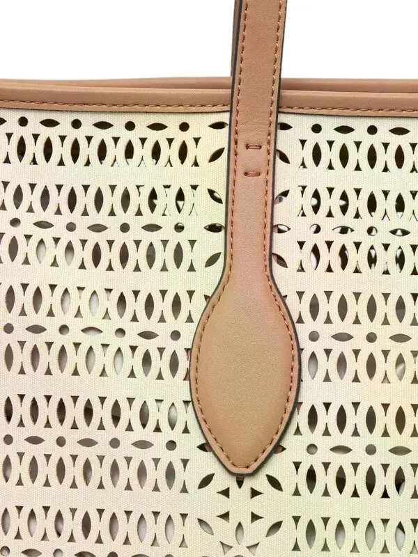 GIANNI CHIARINI Mashup Laser-cut Tote Bag - Neutrals