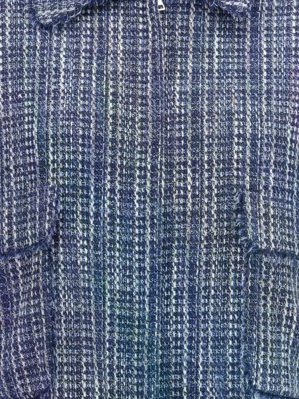 Kiton Zip-up Tweed Jacket