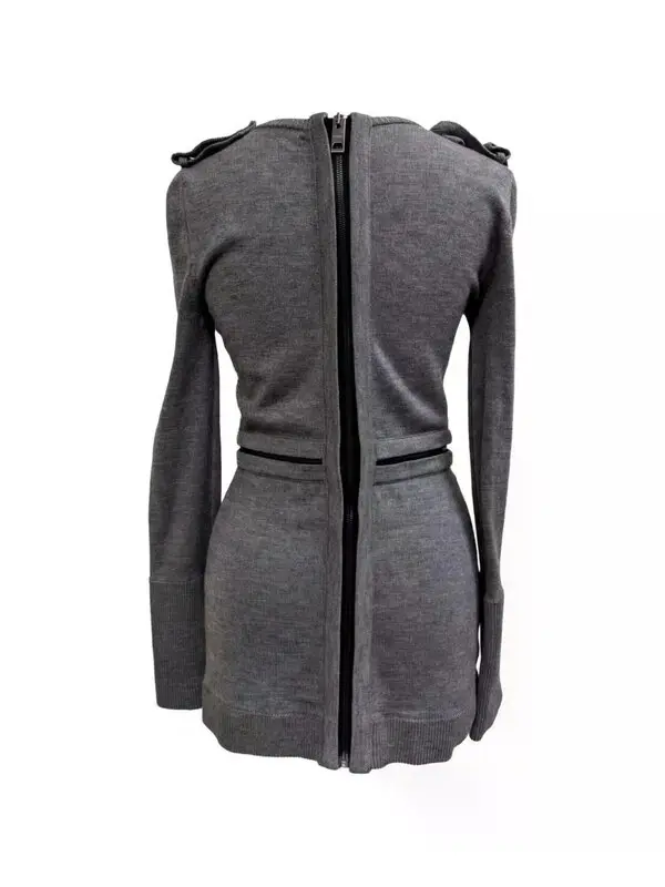 Burberry Knit Mini Dress With Shoulder Detail