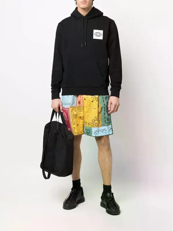COUNTY OF MILAN Cotton Logo Hoodie - Black