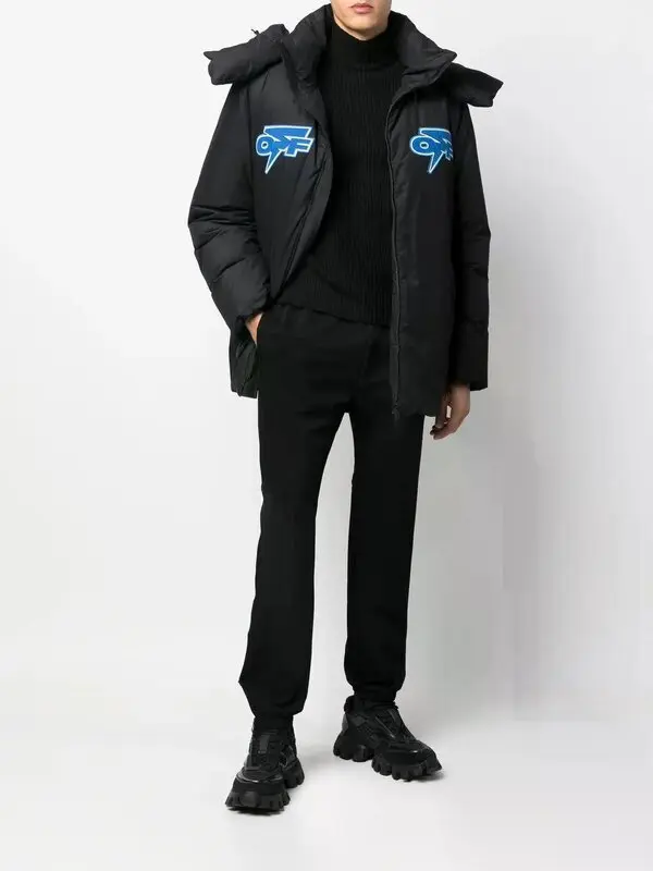 Off-White Logo Patch Padded Short Jacket