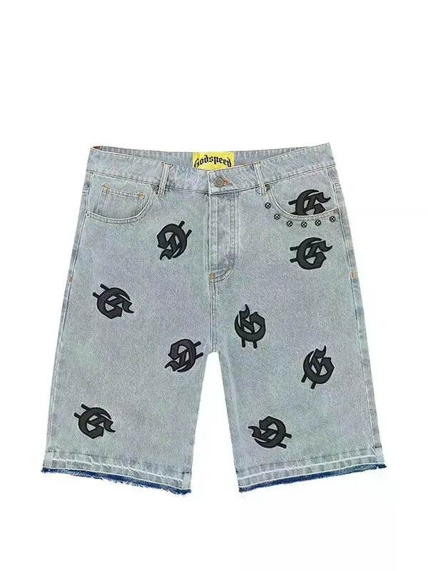 GODSPEED Logo Patch Denim Shorts