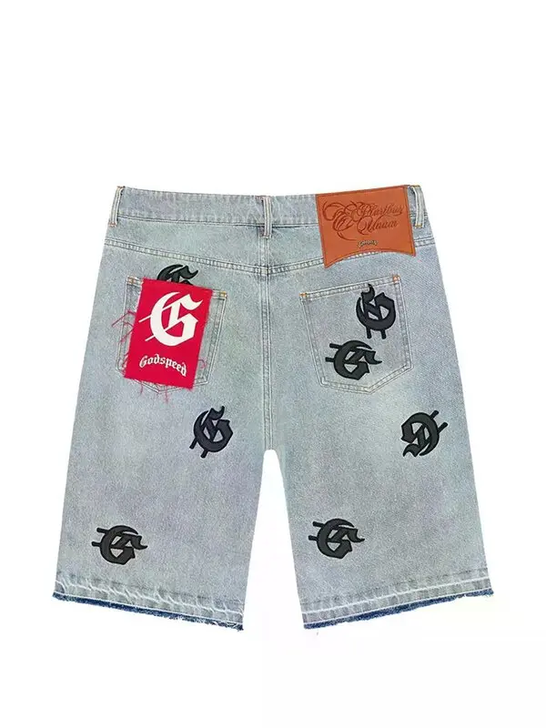 GODSPEED Logo Patch Denim Shorts