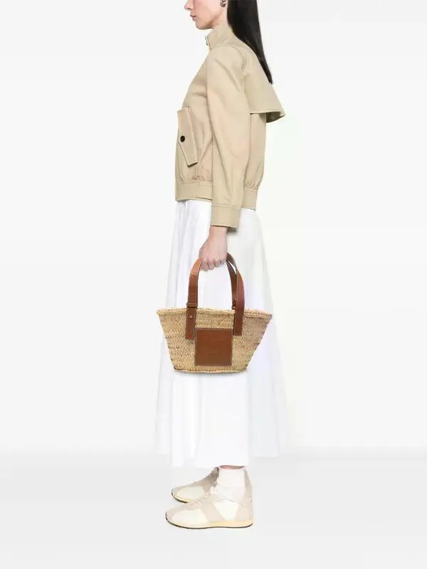 Loewe Raffia Anagram Basket Tote Bag