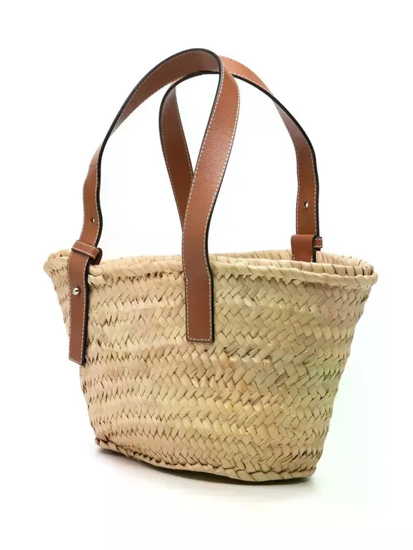 Loewe Raffia Anagram Basket Tote Bag