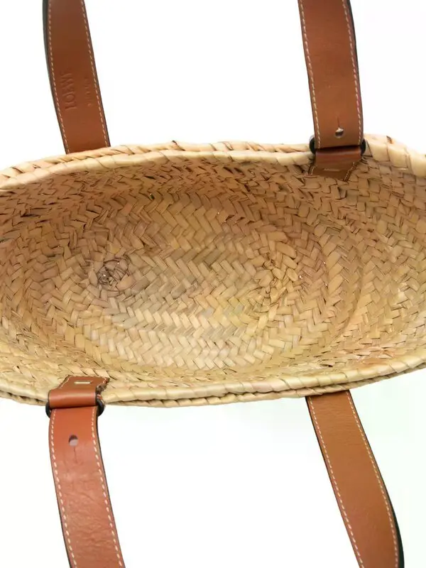 Loewe Raffia Anagram Basket Tote Bag
