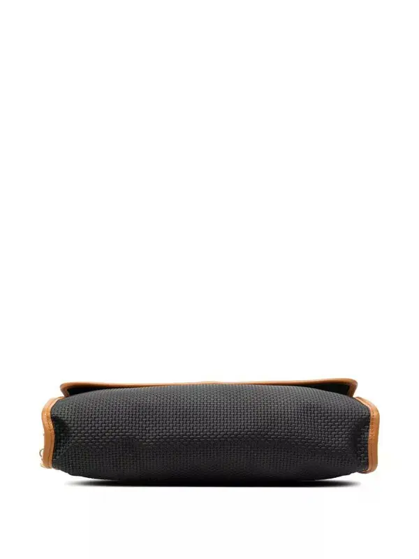 Saint Laurent Clutch Bag With Leather Trim