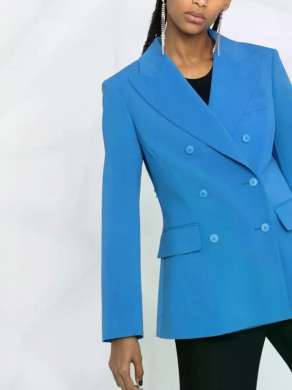 Alberta Ferretti Peak Lapel Double Breasted Blazer
