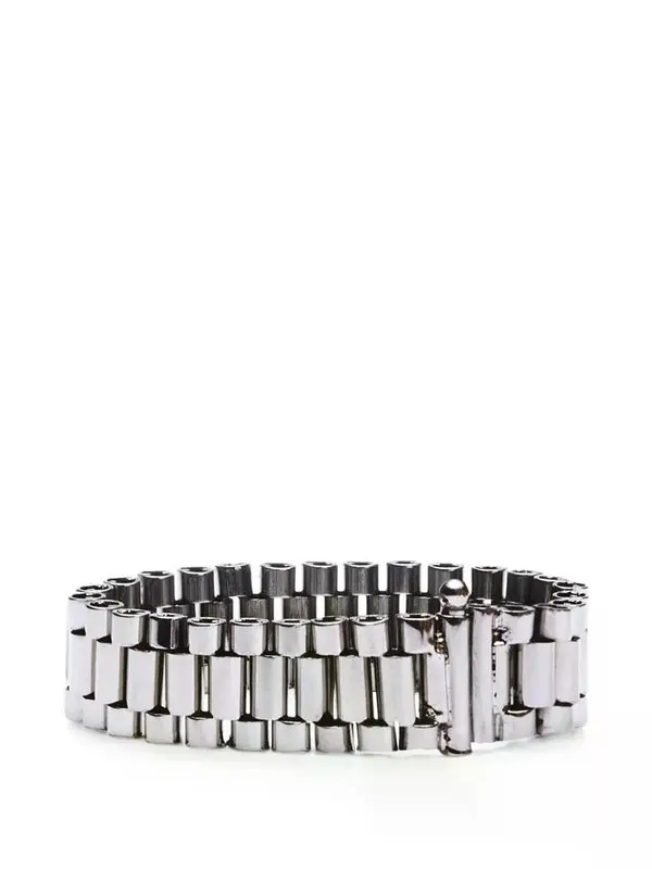 SHARRA PAGANO Link Bracelet With Sliding Clasp - Silver