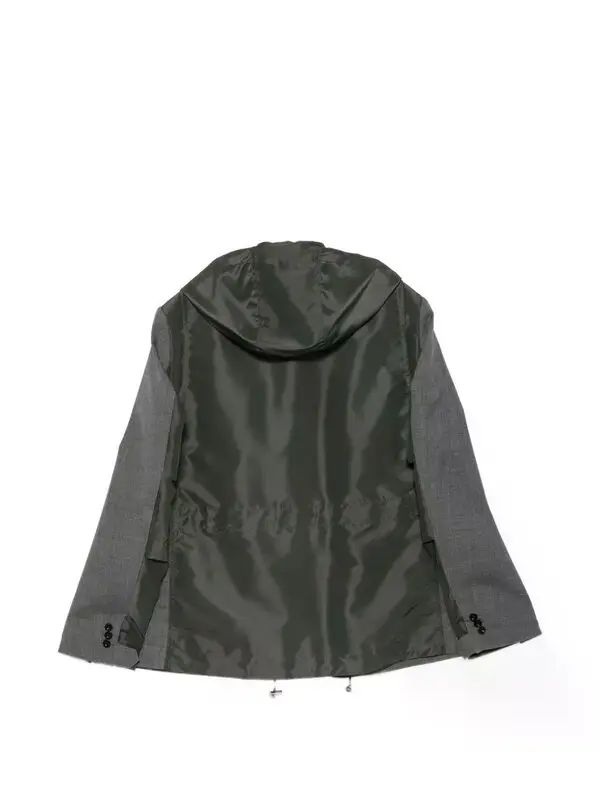 Sacai Hooded Panelled Jacket
