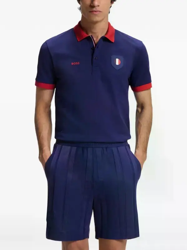 BOSS Paddy Polo Shirt With Country Flag Polo Shirt