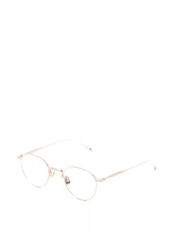 Matsuda Round Frame Engraved Eyeglasses - Gold