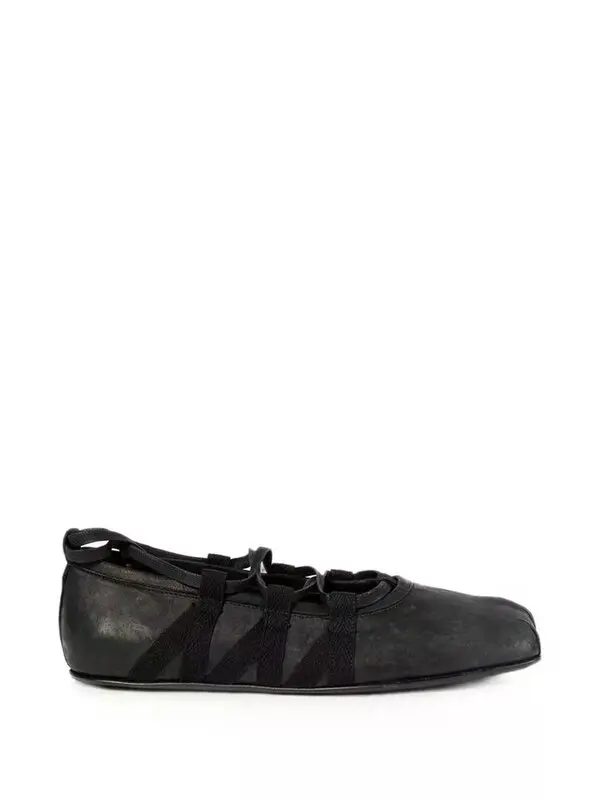 ANN DEMEULEMEESTER Lace-up Ballet Flats - Black