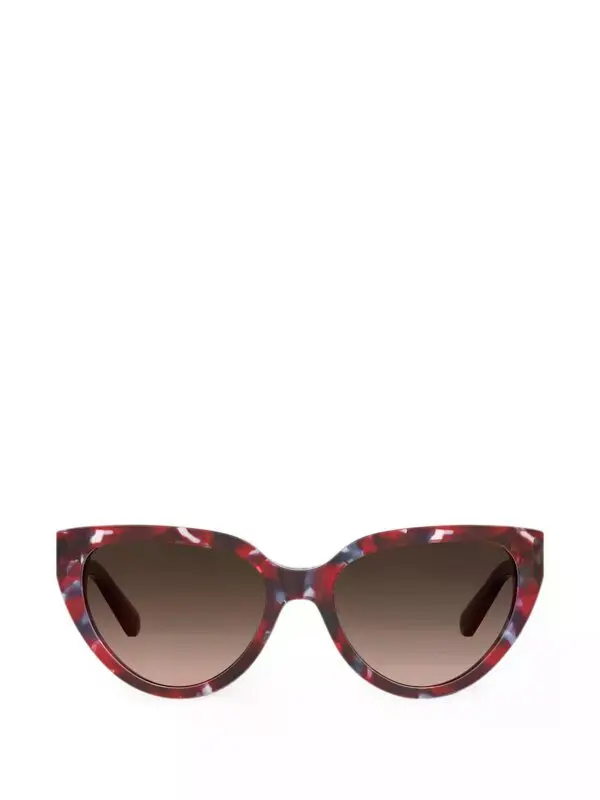 Moschino Tortoiseshell-effect Cat-eye Sunglasses - Red