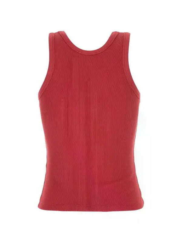 Givenchy Logo Print Ribbed Tank Top