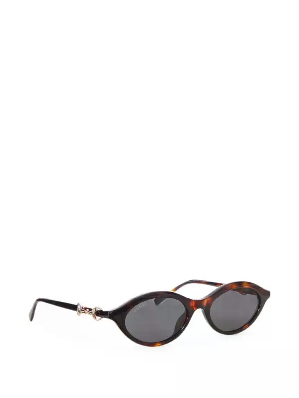 Gucci Horsebit Tortoiseshell-effect Sunglasses