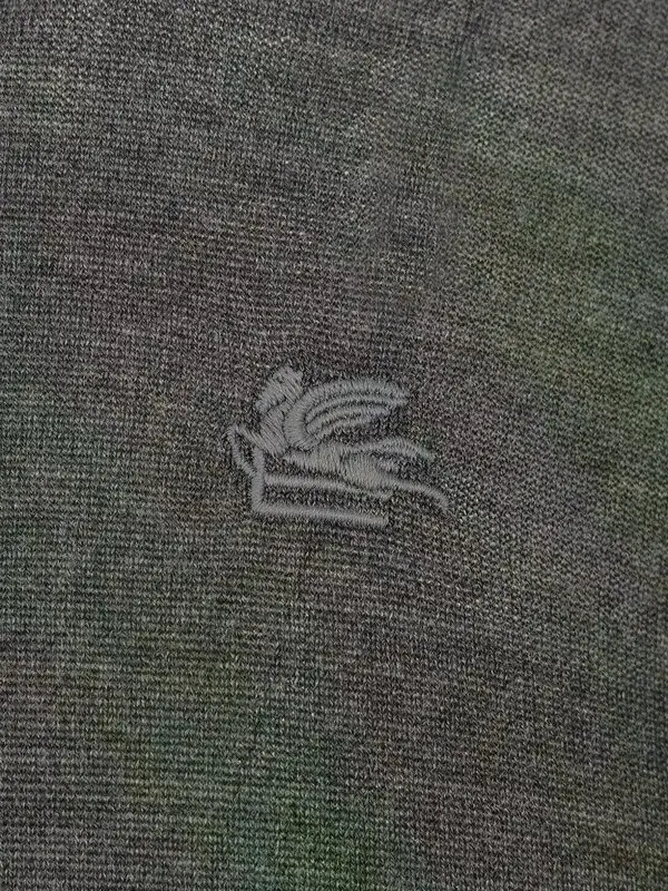 Etro Pegasus-embroidered Polo Sweater