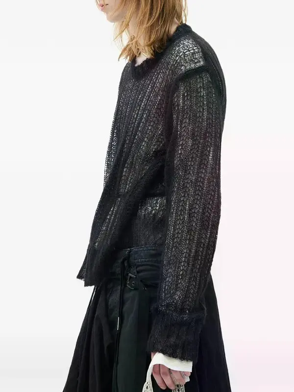 ANN DEMEULEMEESTER Levar Open-knit Sweater