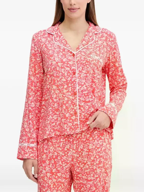 Dkny Floral-print Pajama Set