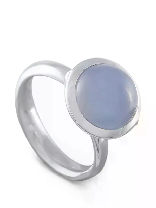 Tamara Comolli Chalcedony Ring In 18k White Gold - Silver