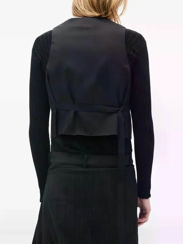 ANN DEMEULEMEESTER Pinstripe Waistcoat