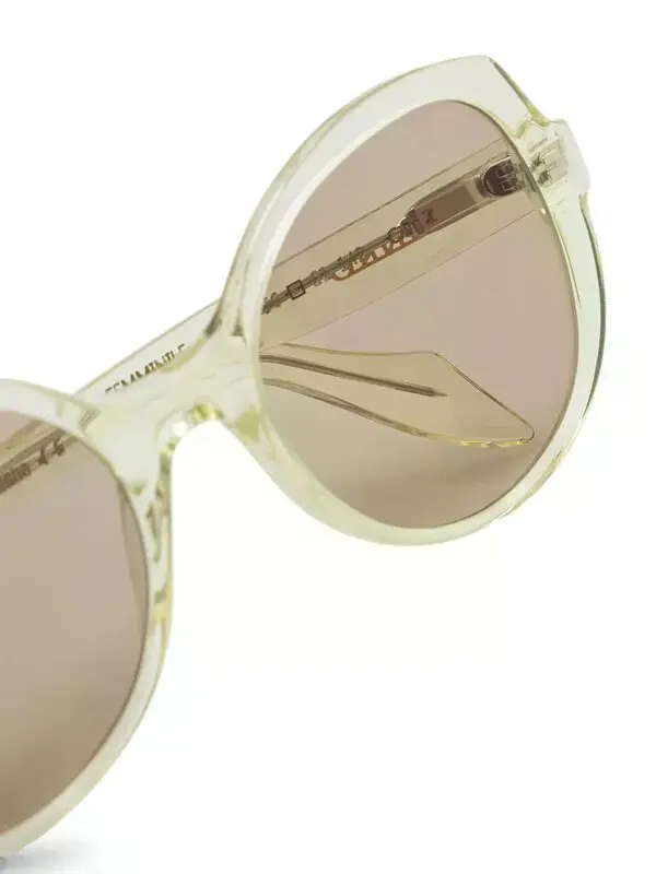 Pinko Round Frame Sunglasses With Logo Lettering