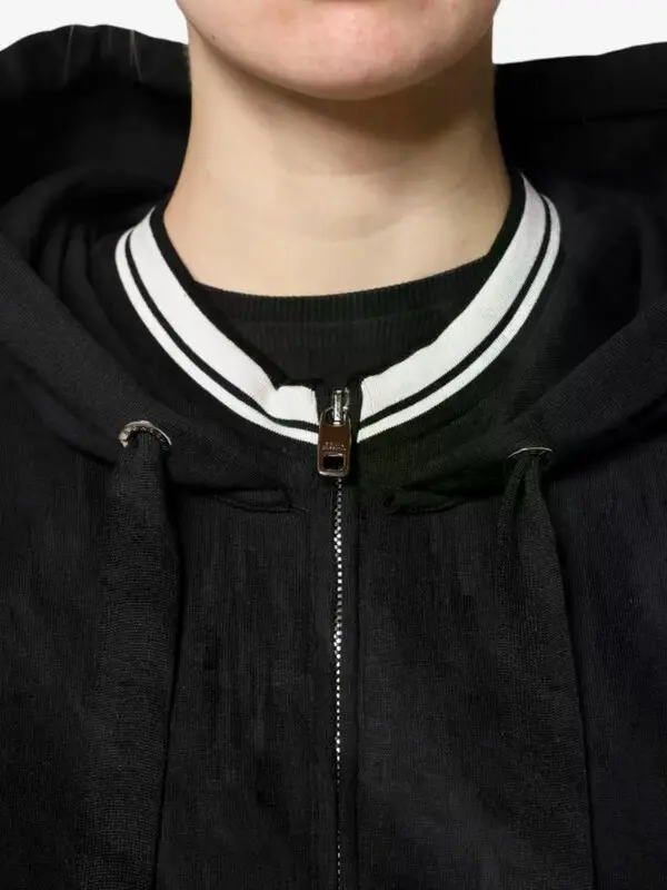 Dolce & Gabbana Logo Band Zip-up Hoodie