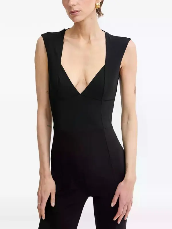 Patrizia Pepe Chain-belt Jumpsuit - Black
