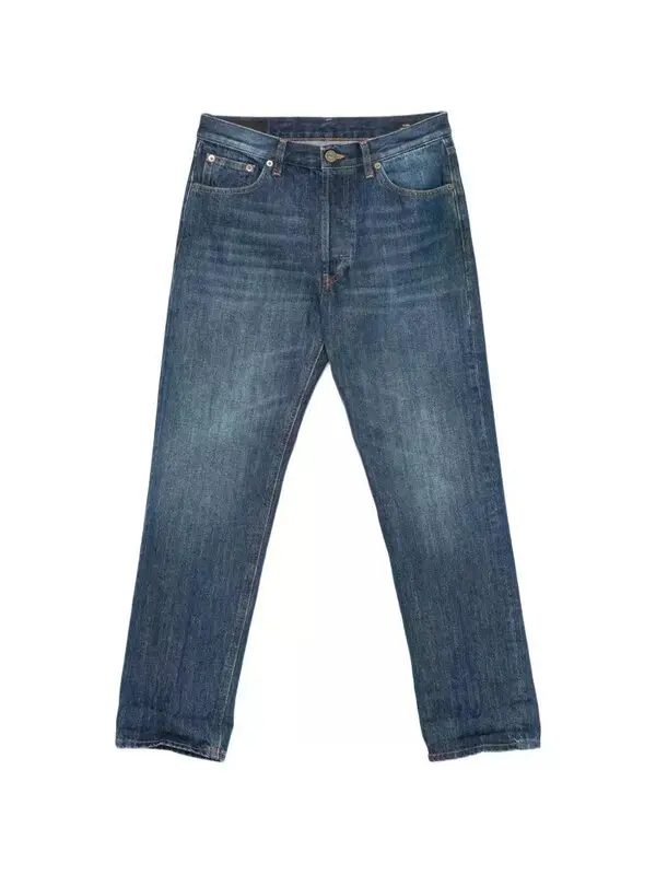 DONDUP Faded Effect Turn-up Jeans