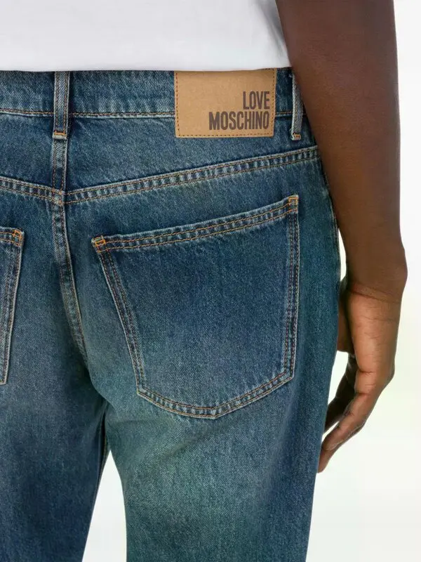 Moschino Faded Straight-leg Jeans