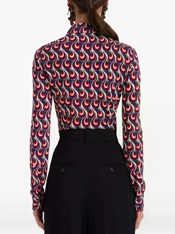 La DoubleJ Fitted Printed Shirt