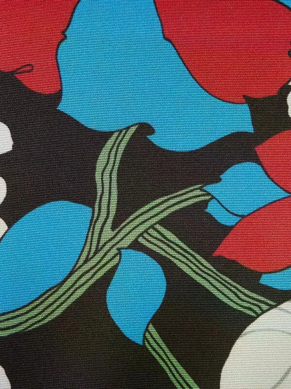 La DoubleJ Belle Dress Tiered Maxi With Printed Italian Faille - Black