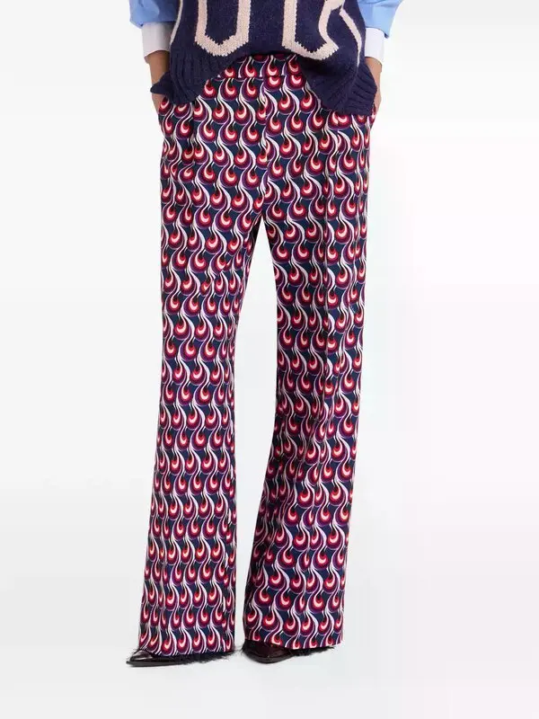 La DoubleJ Printed Wide Leg Trousers