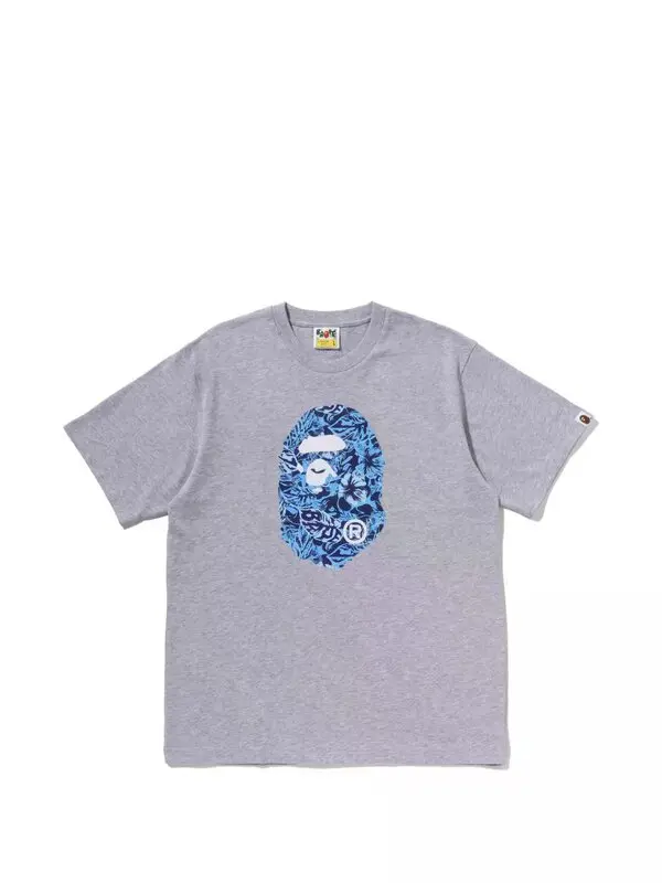 A BATHING APE Ape Head Floral-print T-shirt