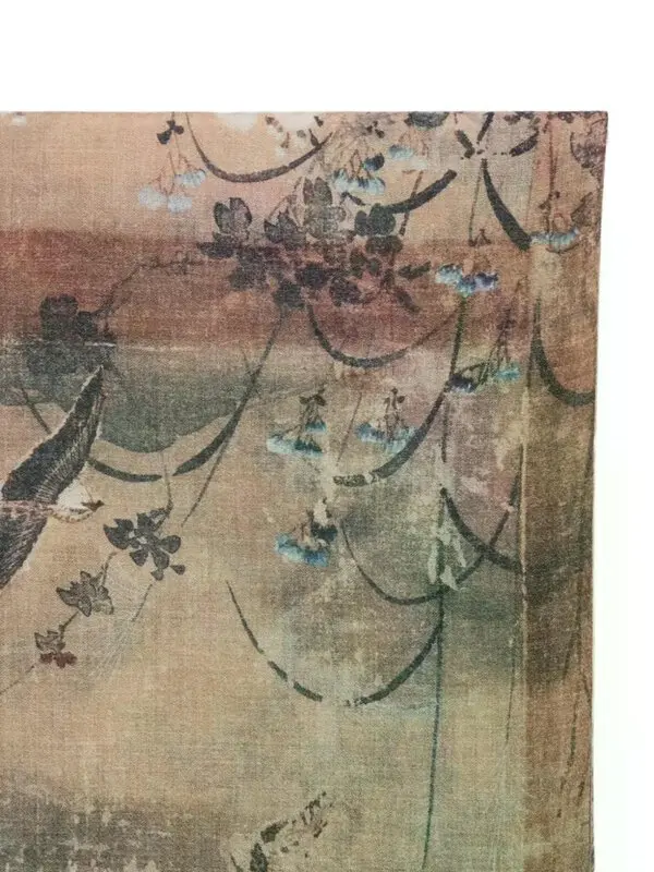 PIERRE-LOUIS MASCIA Floral-print Scarf - Neutrals