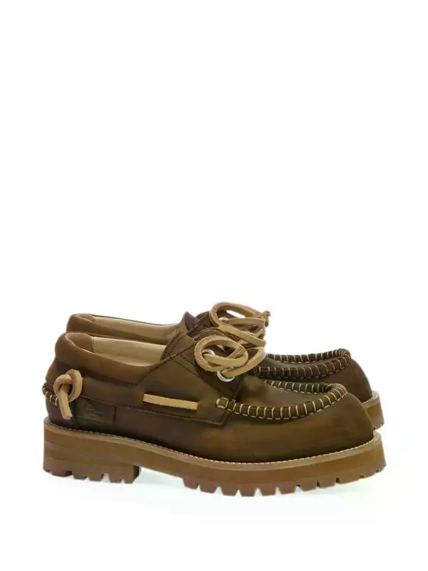 Moschino Whipstitch-trim Loafers
