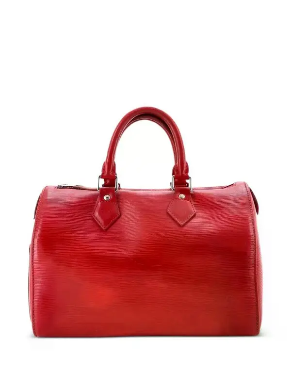 LOUIS VUITTON Speedy Handbag Epi Leather 25 Satchel - Red