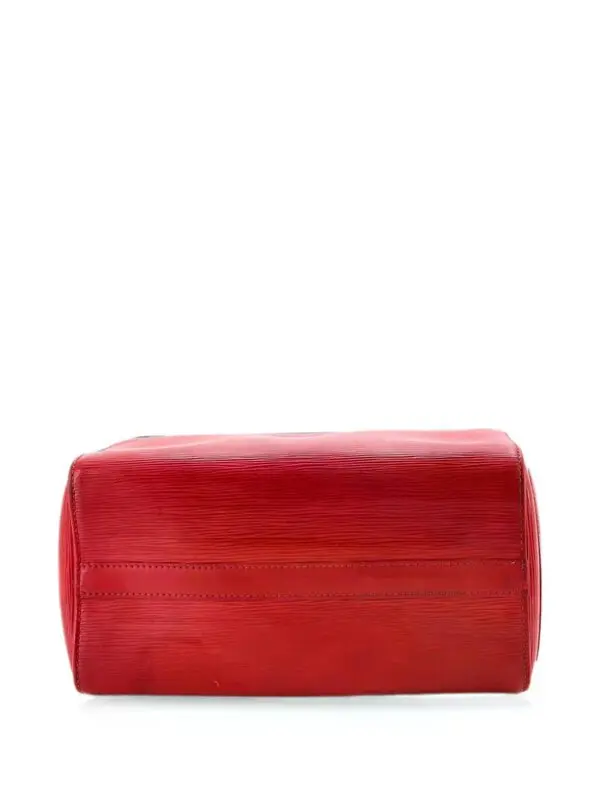 LOUIS VUITTON Speedy Handbag Epi Leather 25 Satchel - Red
