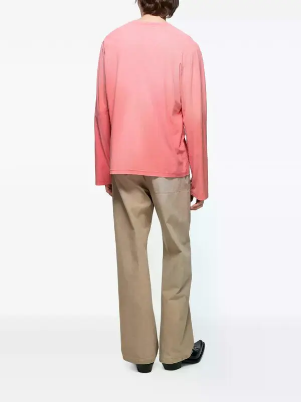 Acne Studios Spray Effect Logo Long Sleeve T-shirt