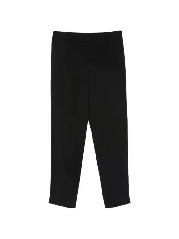 SIMONA CORSELLINI Belt-loops Straight-leg Trousers - Black