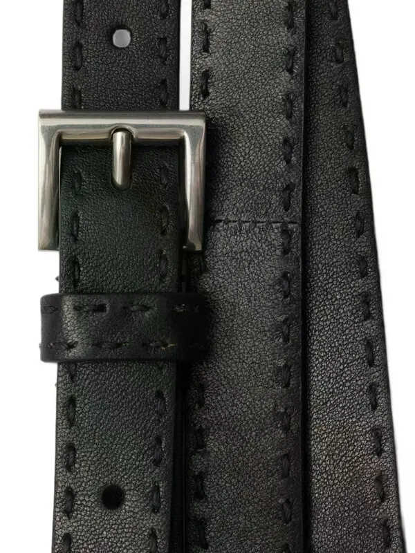Prada Antiqued Leather Belt