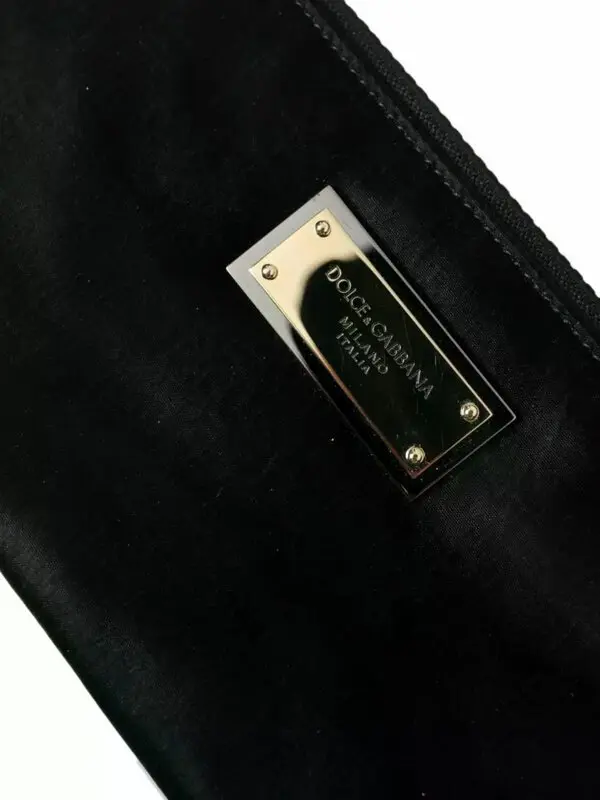Dolce & Gabbana Logo Plaque Keyring Pouch