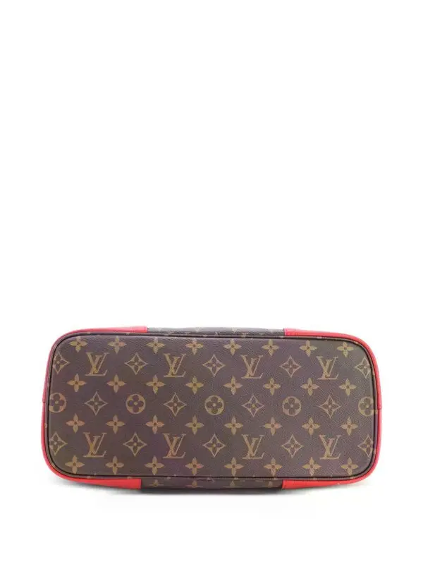 LOUIS VUITTON Monogram Canvas And Leather Flandrin Tote Bag - Red
