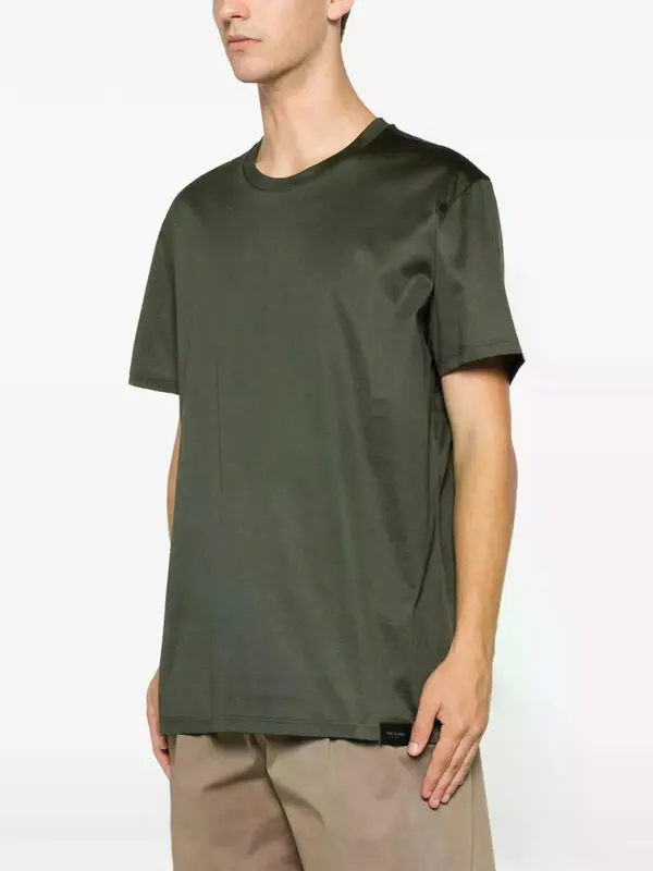 LOW BRAND Logo-patch T-shirt - Green