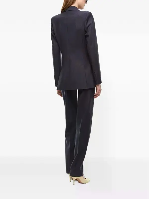 Pinko Double-breasted Pinstripe Blazer