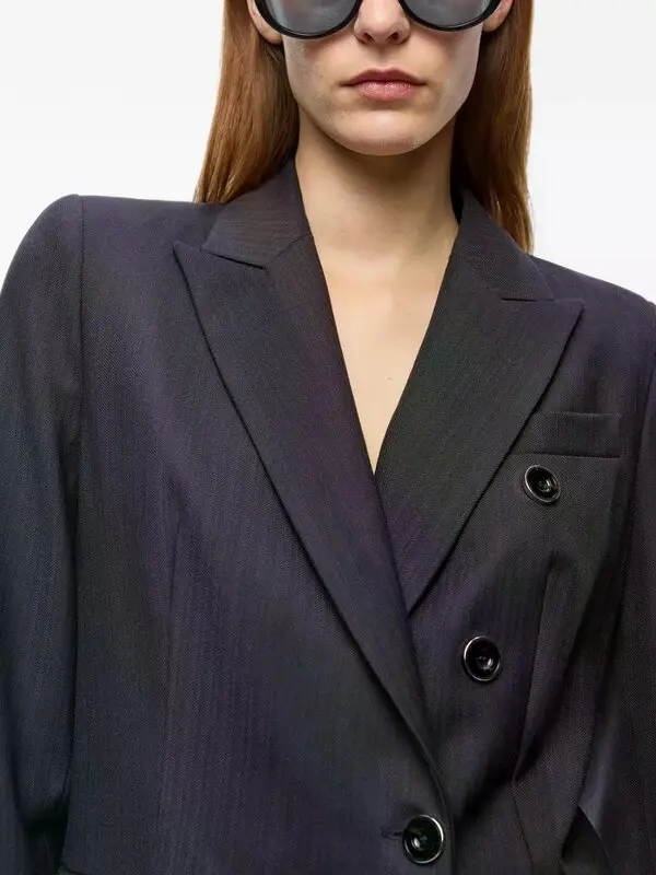Pinko Double-breasted Pinstripe Blazer