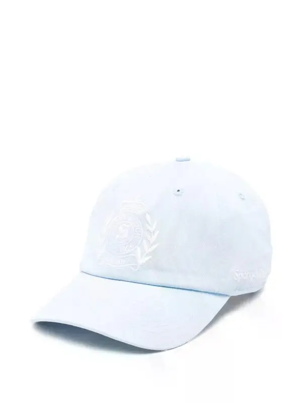 SPORTY & RICH Logo Embroidered Baseball Cap - Blue