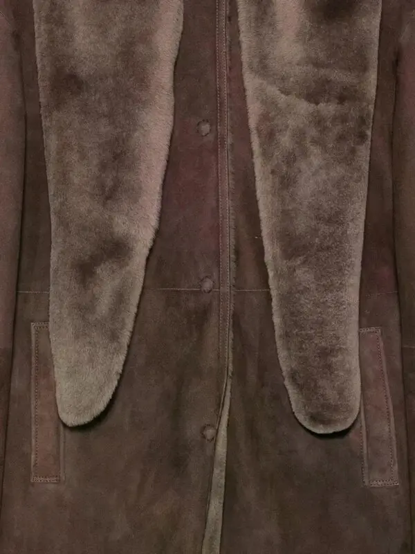 MANZONI 24 Shearling Collar Coat