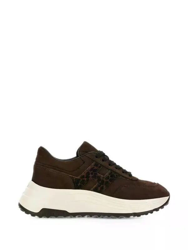 Hogan Hi-fi Leopard Print Sneakers