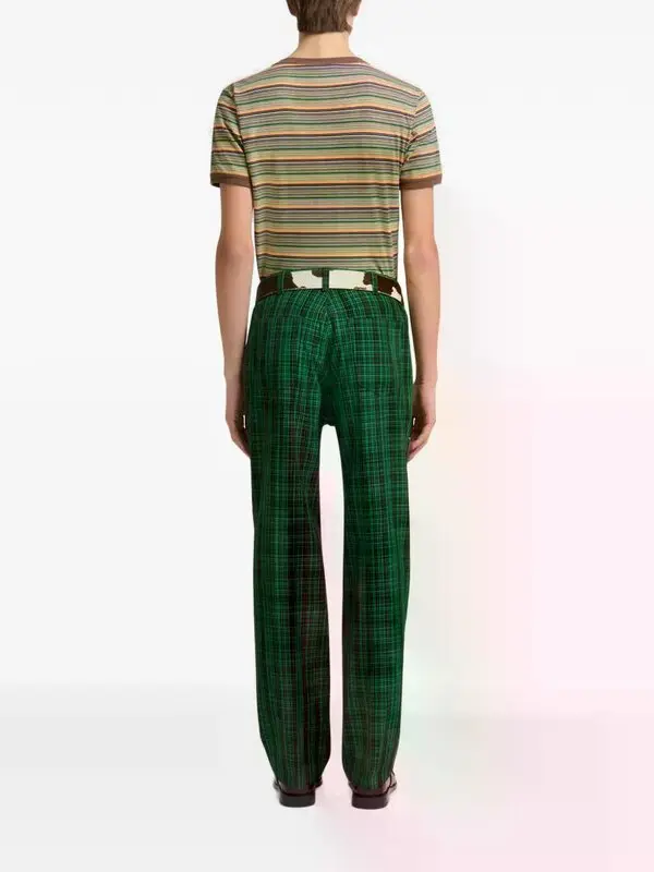 Marni Checked Wool Trousers